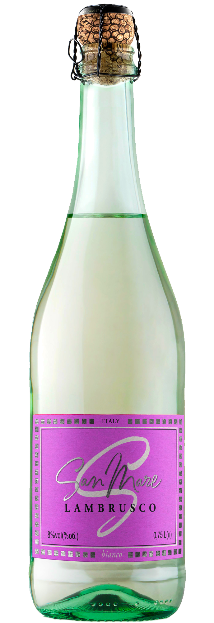 San Mare Lambrusco dell’Emilia Bianco купити ігристе біле напів солодке ...